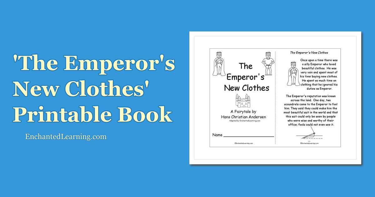 'The Emperor's New Clothes' Printable Book - Enchanted Learning