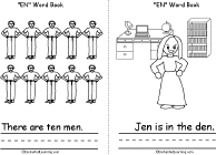 EN Words Book, A Printable Book - EnchantedLearning.com