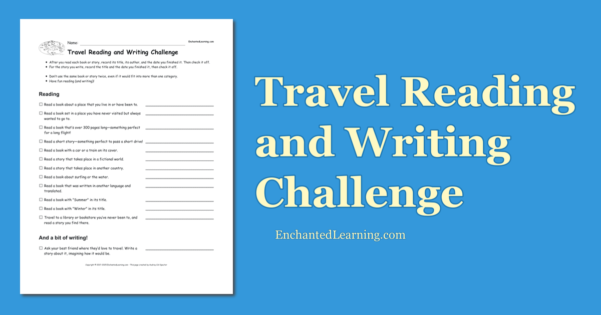 Travel Reading Challenge - Enchanted Learning