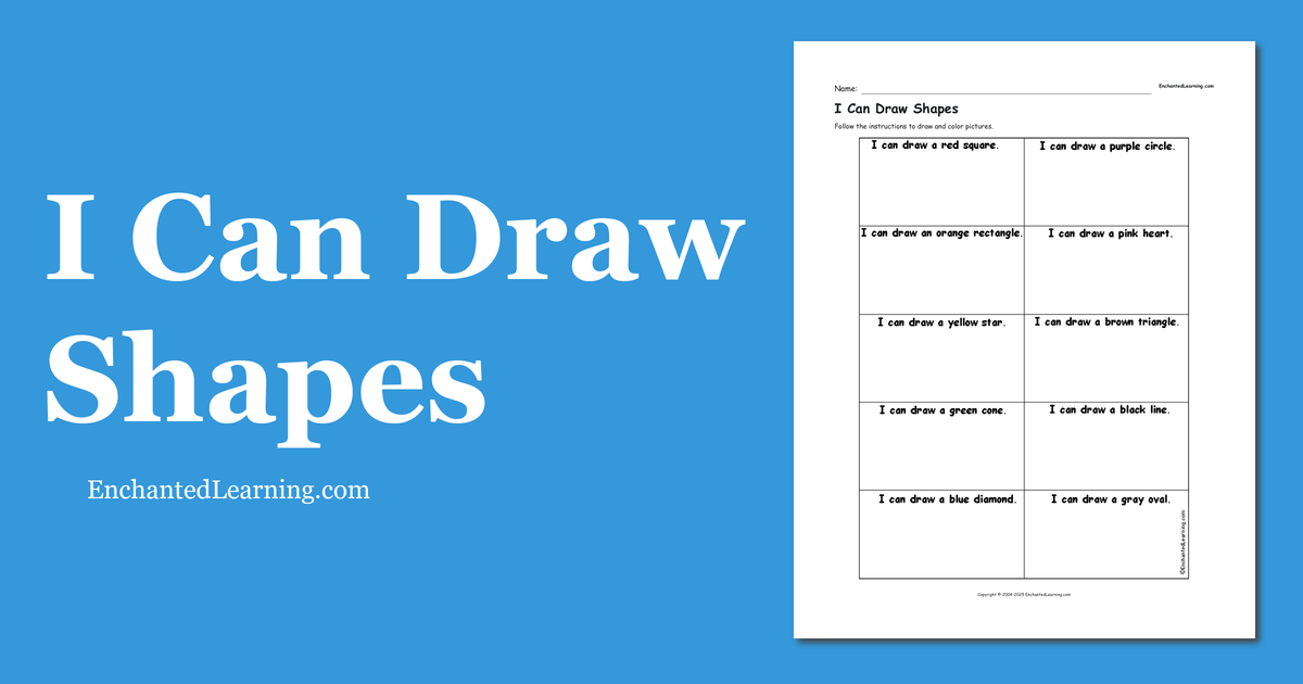 I Can Draw Shapes - Enchanted Learning