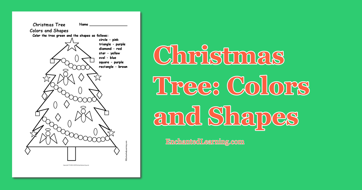 Christmas Tree: Colors and Shapes - Enchanted Learning