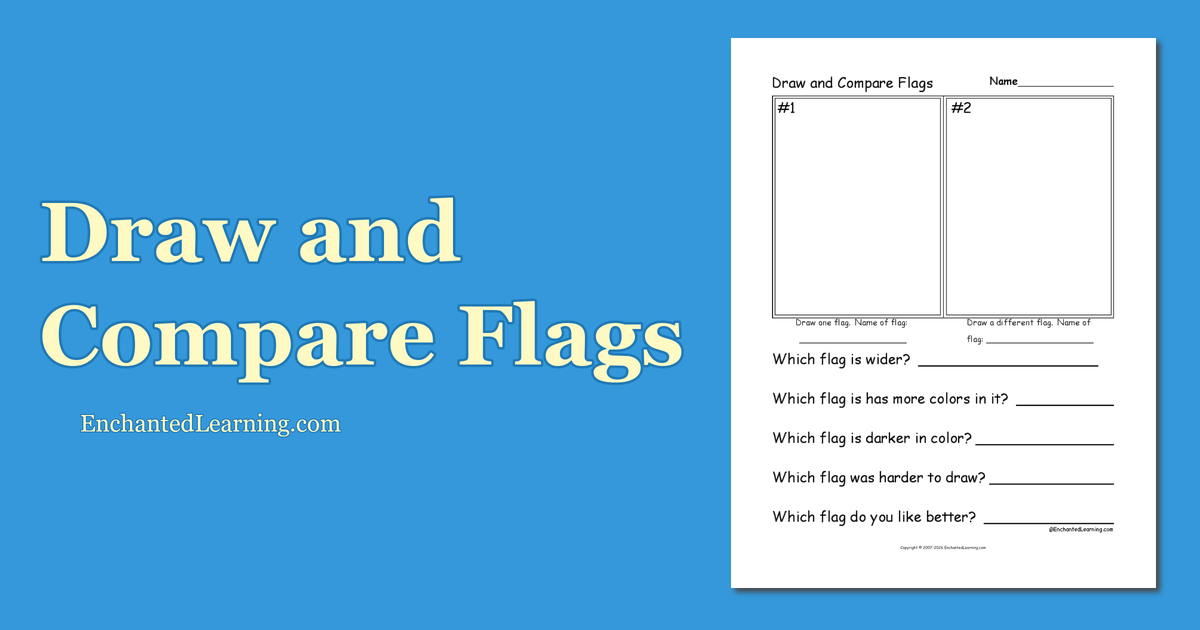 Draw and Compare Flags - Enchanted Learning