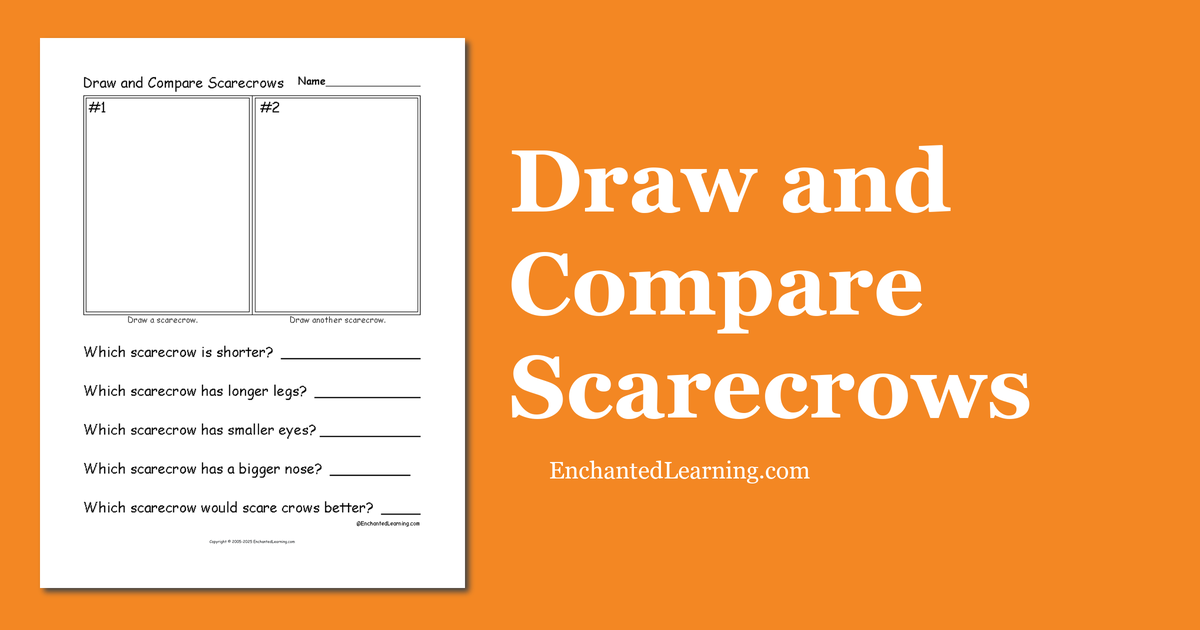 Draw and Compare Scarecrows - Enchanted Learning