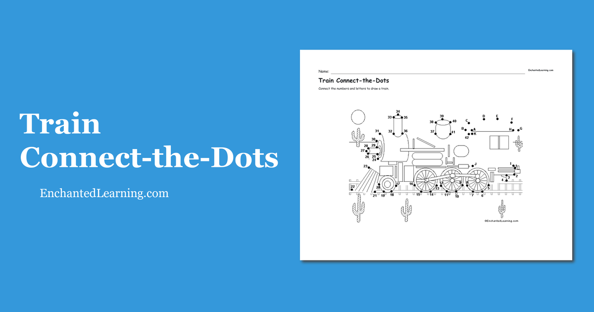 Train Connect-the-Dots - Enchanted Learning