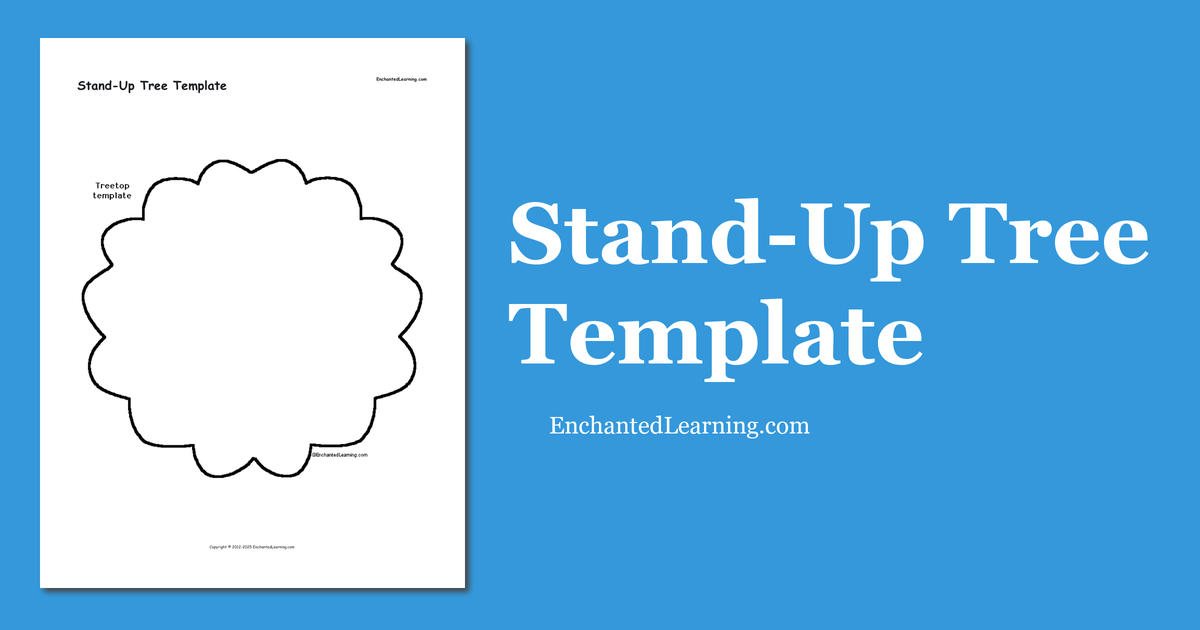 Stand-Up Tree Template - Enchanted Learning