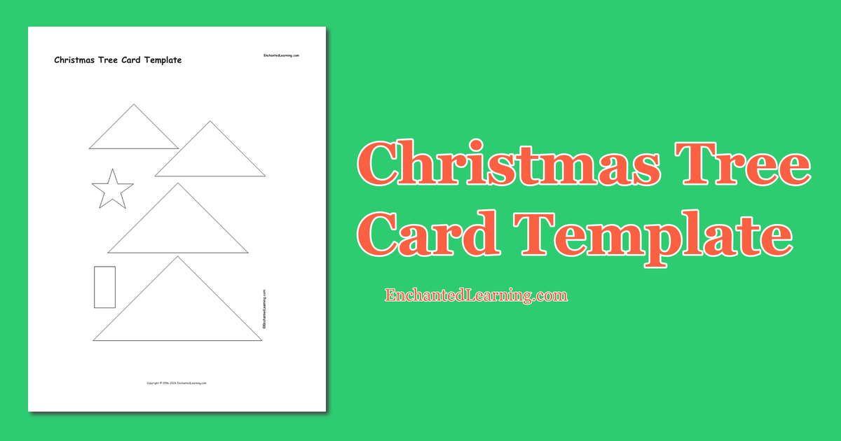 Christmas Tree Card Template - Enchanted Learning