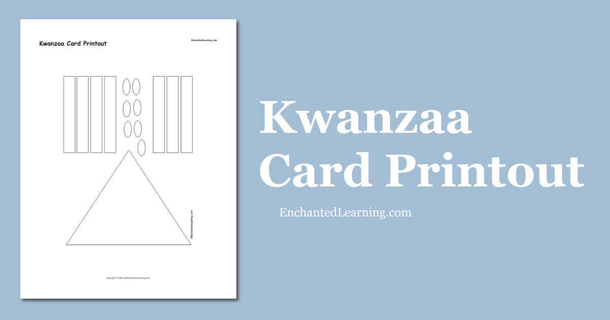 Kwanzaa Card Printout - Enchanted Learning