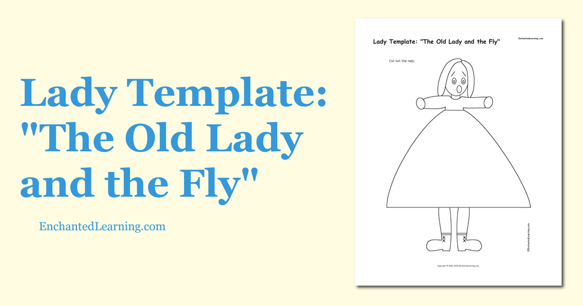 Lady Template: "The Old Lady and the Fly" - Enchanted Learning