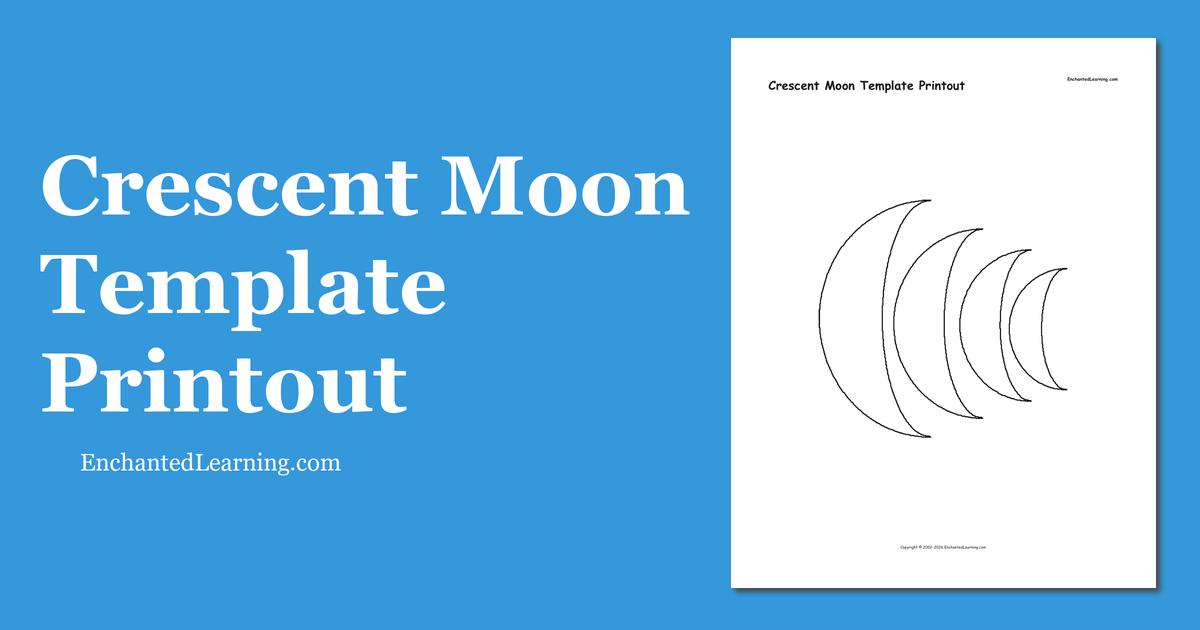 Crescent Moon Template
