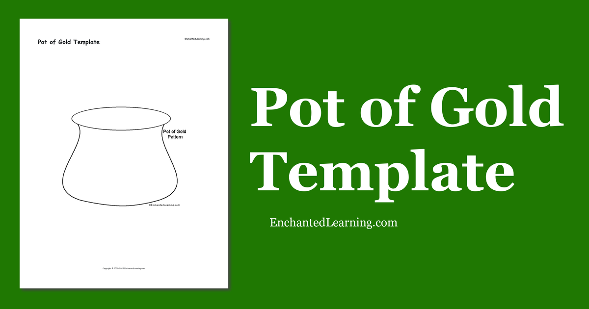 Pot of Gold Template - Enchanted Learning