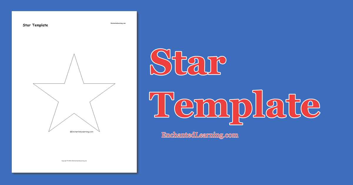 Star Template - Enchanted Learning