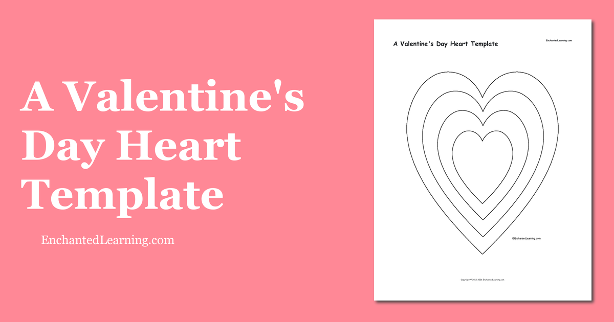 A Valentine's Day Heart Template - Enchanted Learning