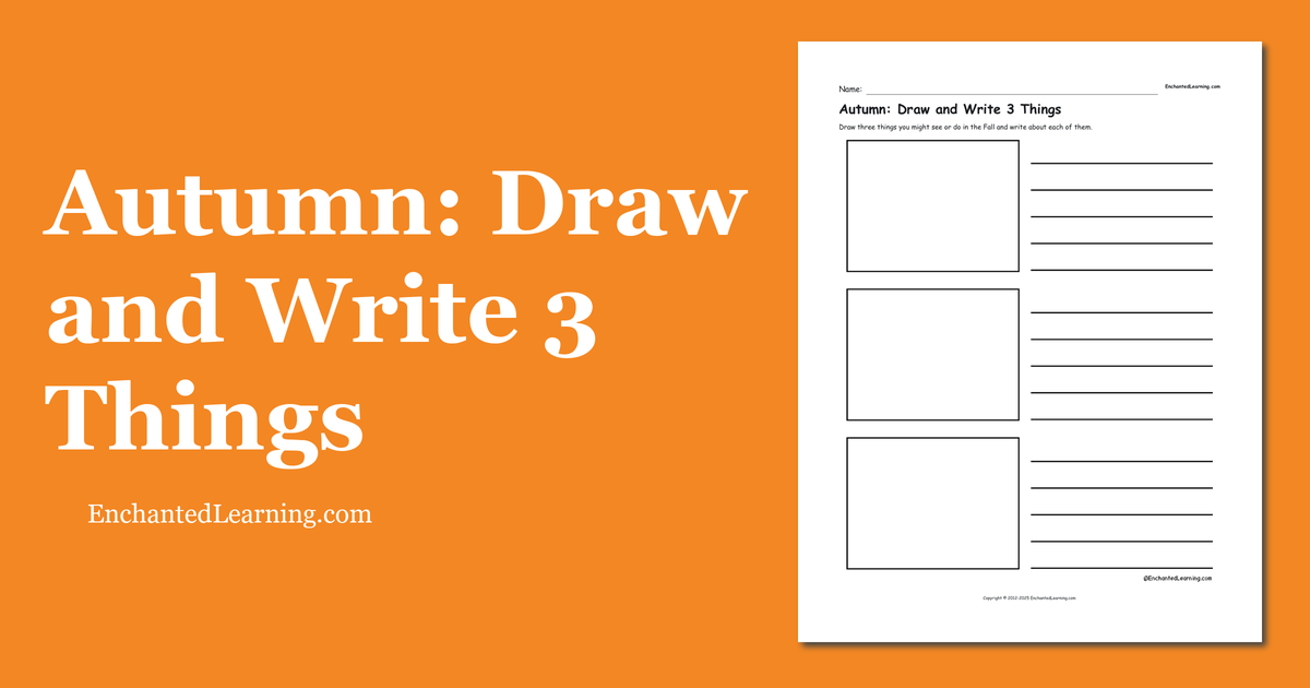 Autumn: Draw and Write 3 Things - Enchanted Learning
