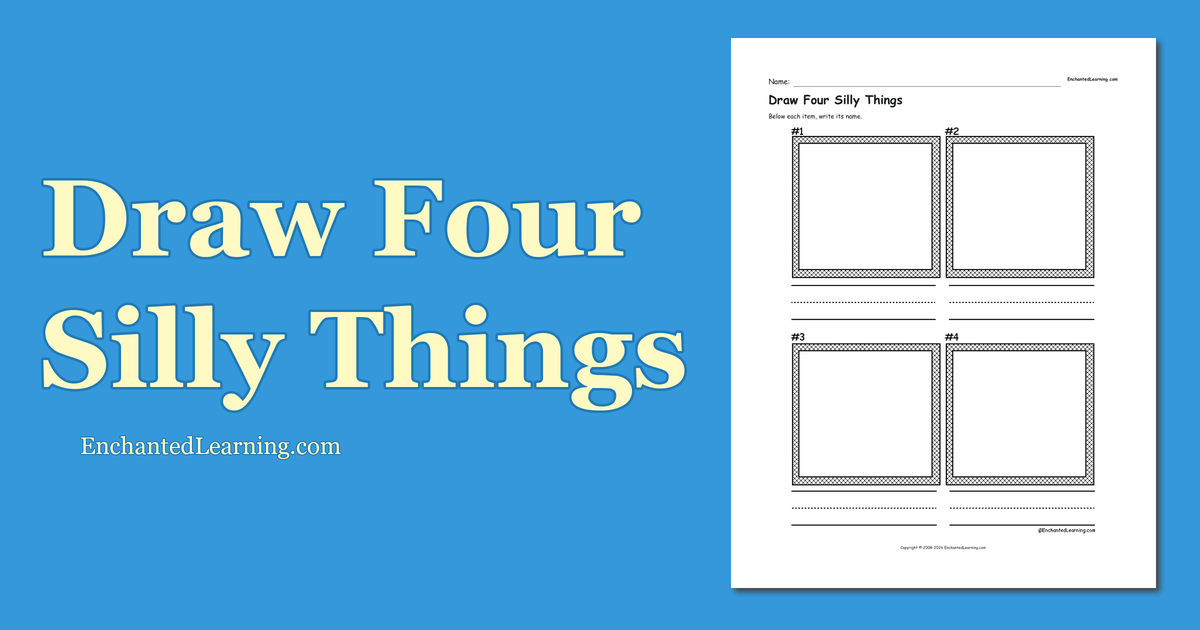 Draw Four Silly Things - Enchanted Learning