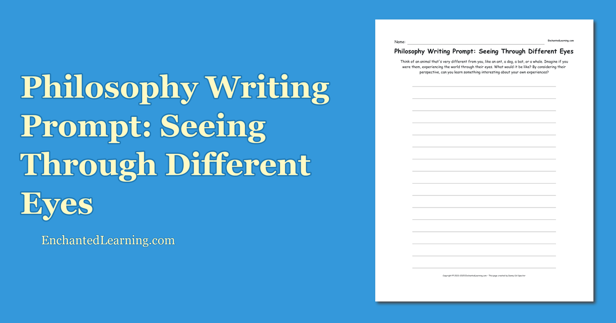 Philosophy Writing Prompt: Seeing Through Different Eyes - Enchanted ...