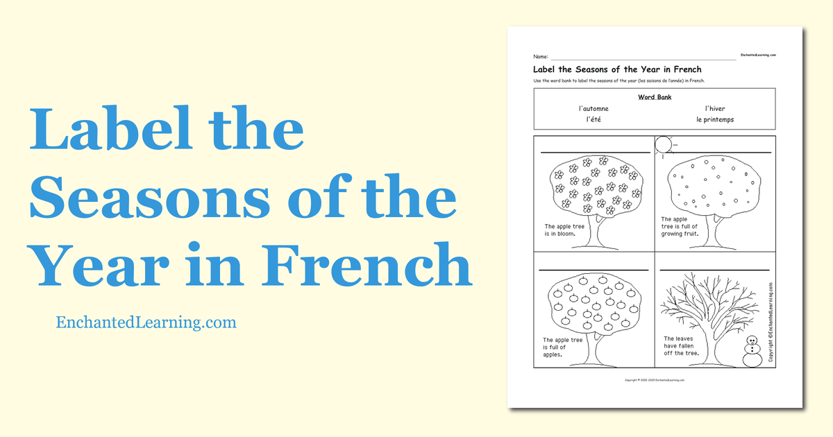 Seasons Of The Year In French