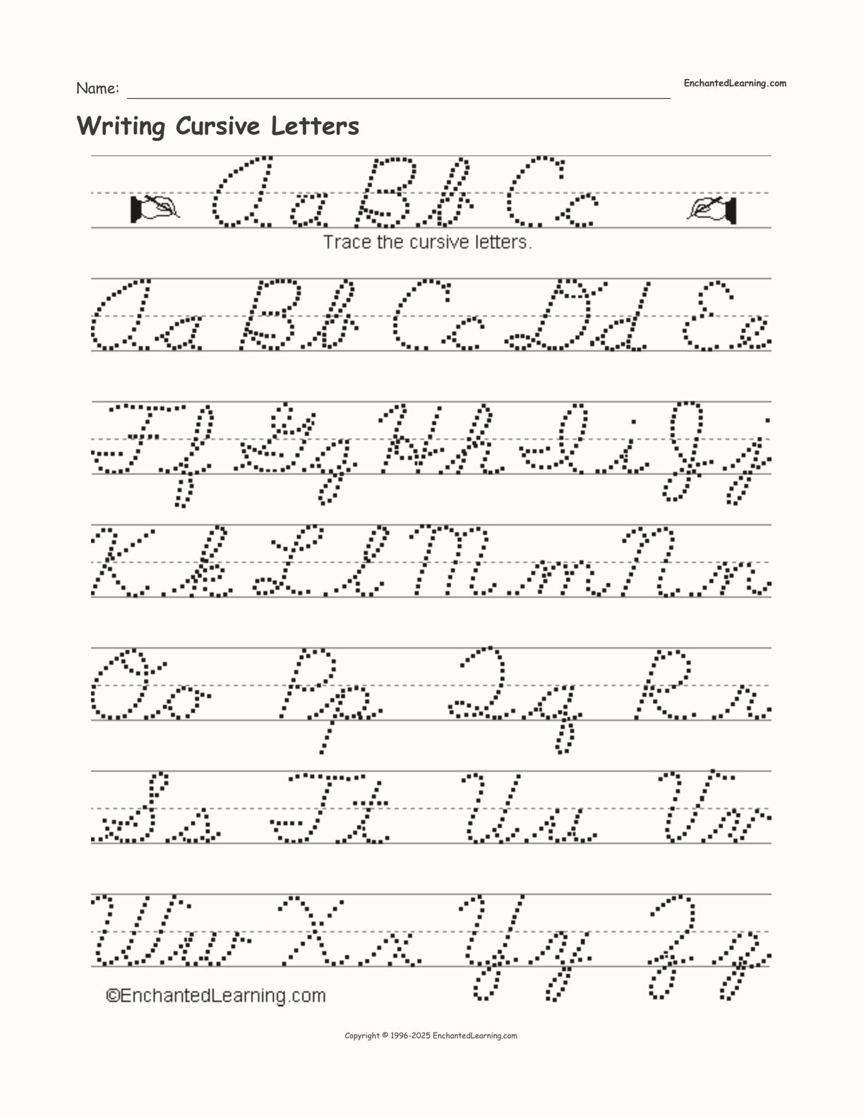 Cursive W