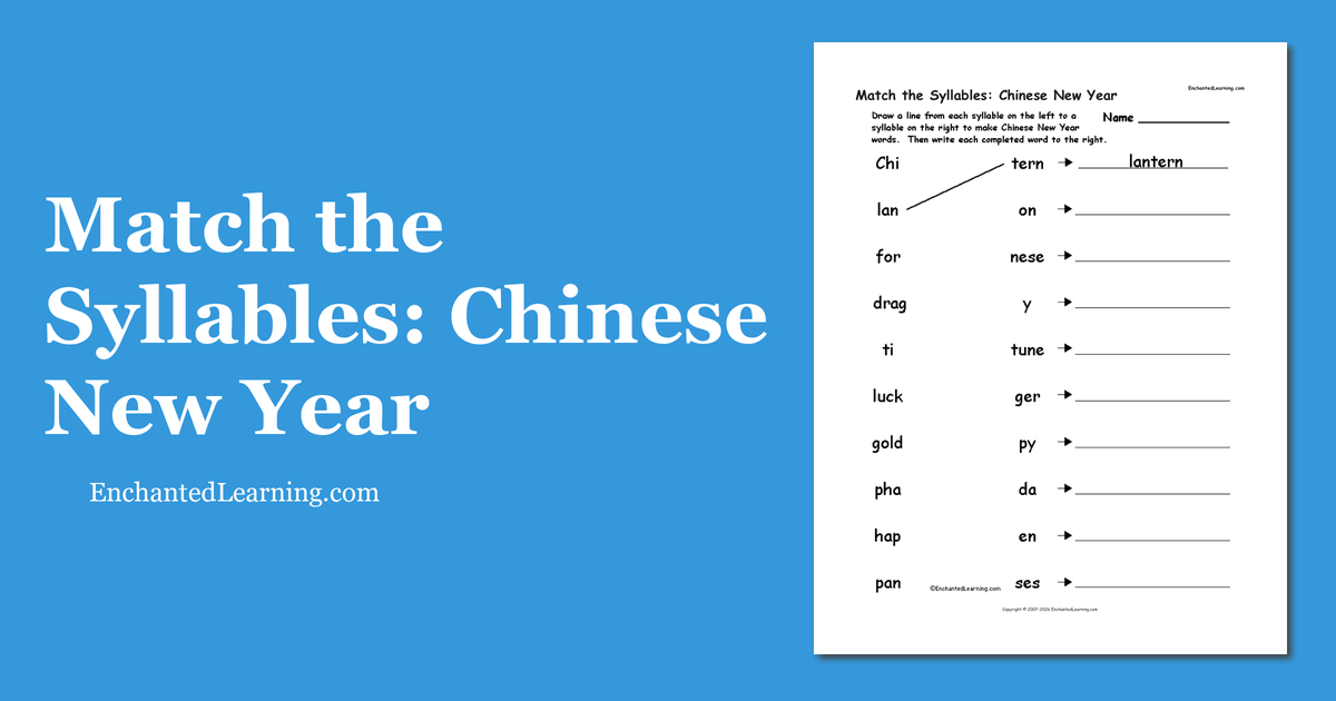 Match the Syllables: Chinese New Year - Enchanted Learning