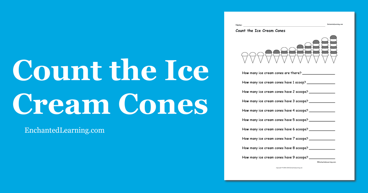Count the Ice Cream Cones - Enchanted Learning