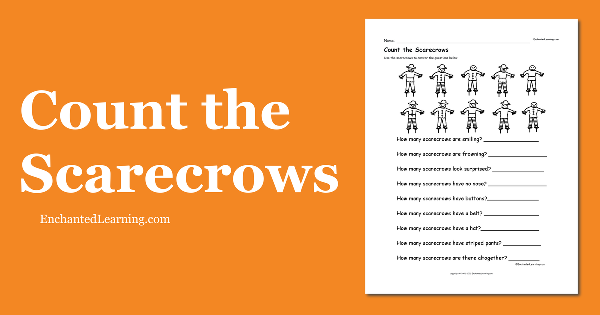 Count the Scarecrows - Enchanted Learning