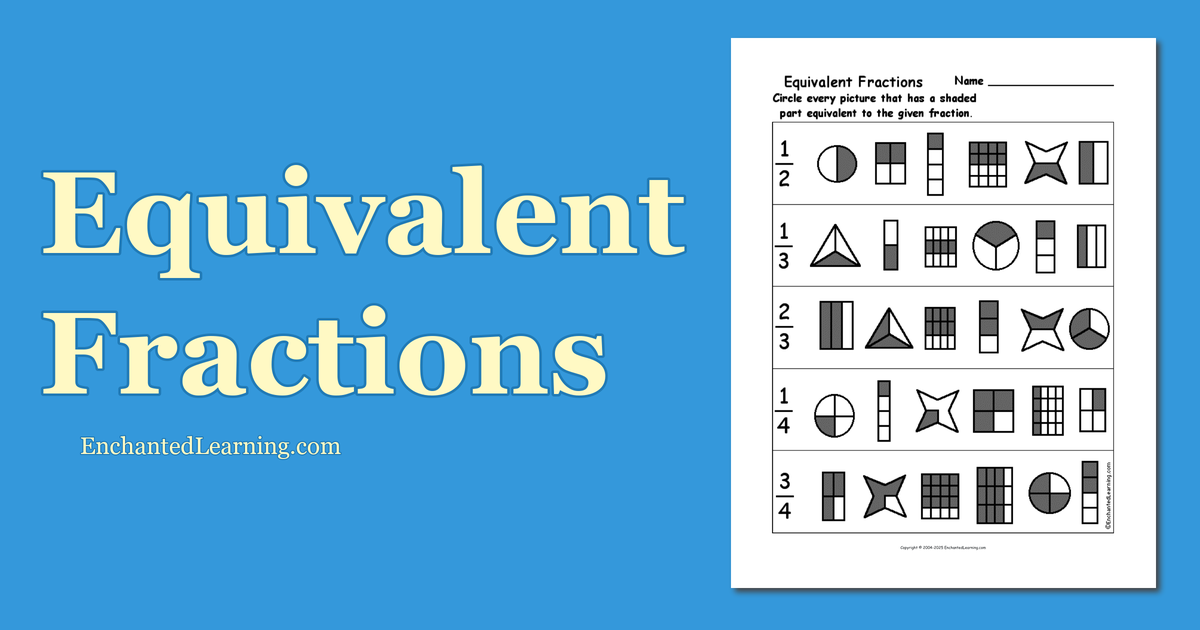 Equivalent Fractions - Enchanted Learning