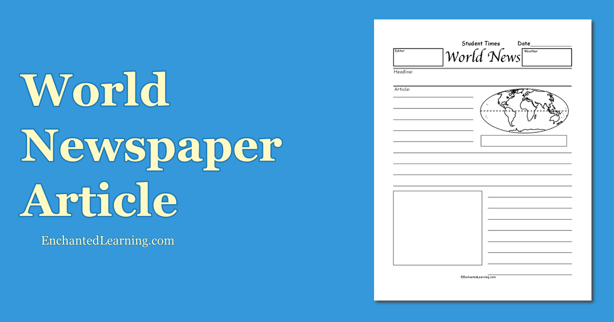 World Newspaper Article - Enchanted Learning