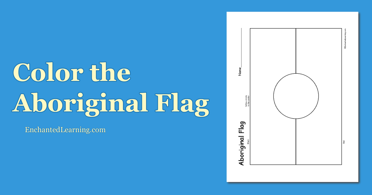 Color the Aboriginal Flag - Enchanted Learning
