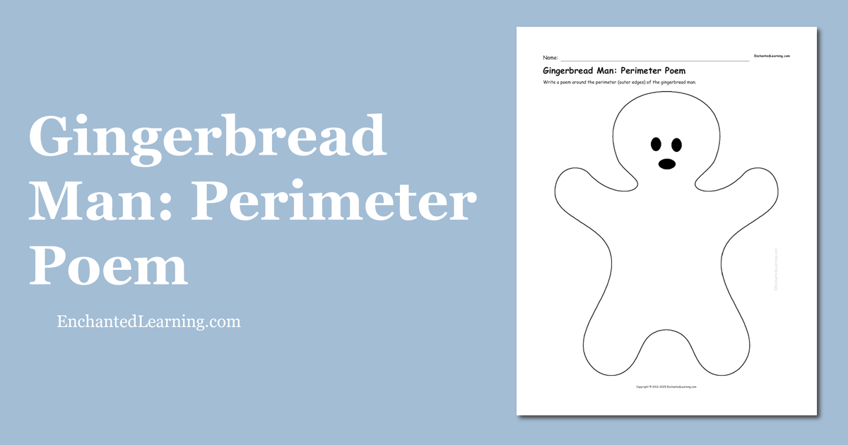 Gingerbread Man: Perimeter Poem - Enchanted Learning