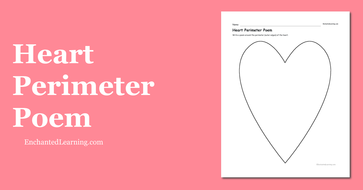 Heart Perimeter Poem - Enchanted Learning