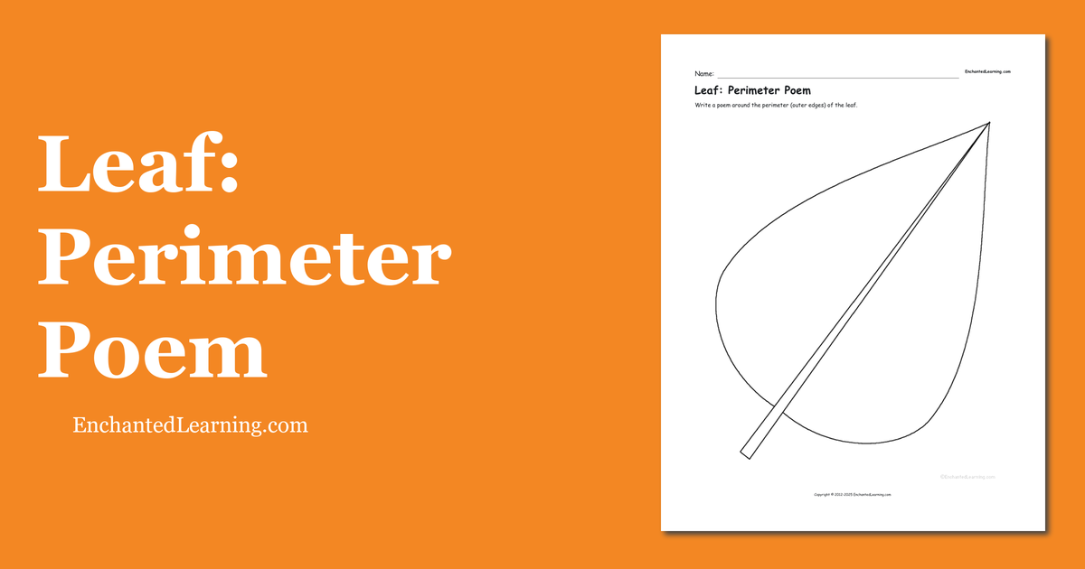 Leaf: Perimeter Poem - Enchanted Learning