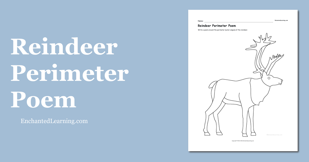 Reindeer Perimeter Poem - Enchanted Learning