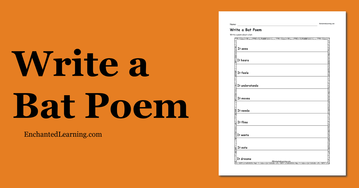 Write a Bat Poem - Enchanted Learning