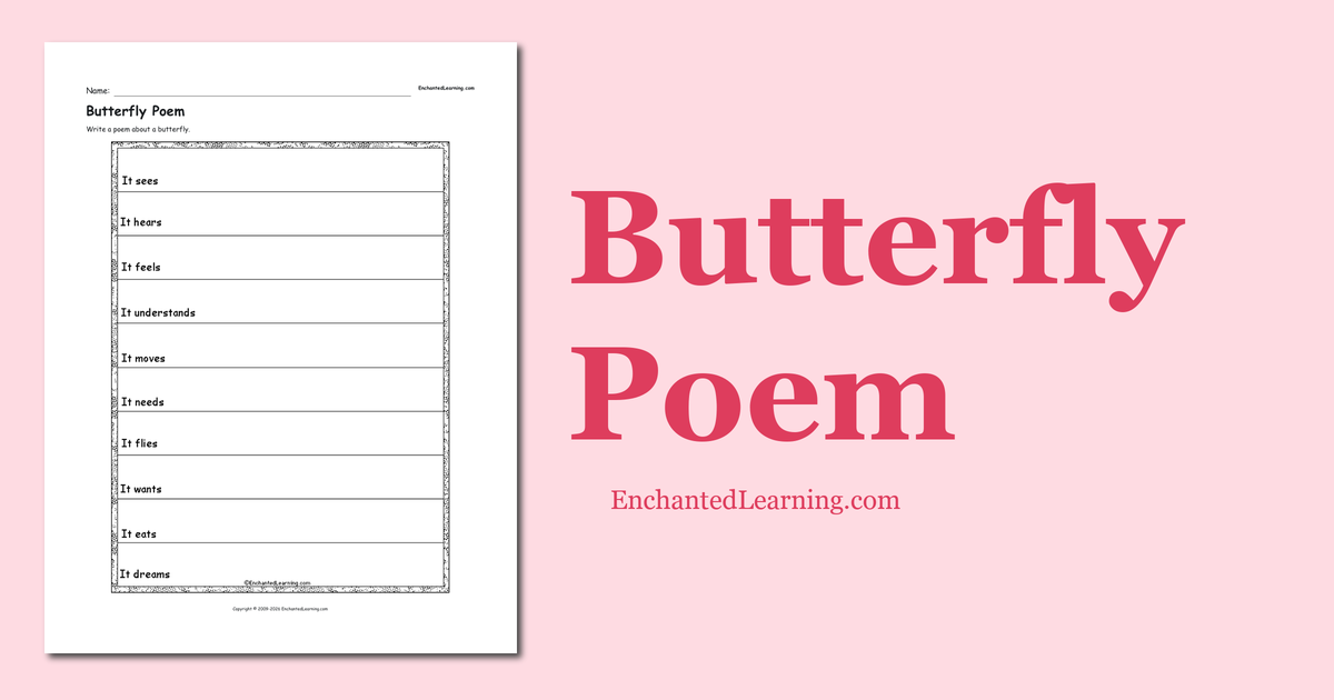 Butterfly Poem - Enchanted Learning