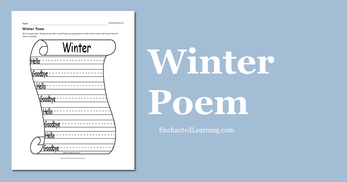 Winter Poem - Enchanted Learning