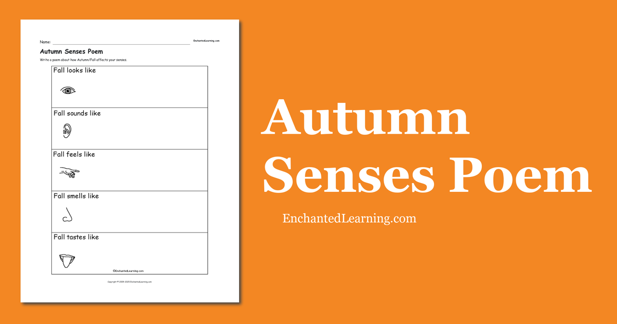 Autumn Senses Poem - Enchanted Learning
