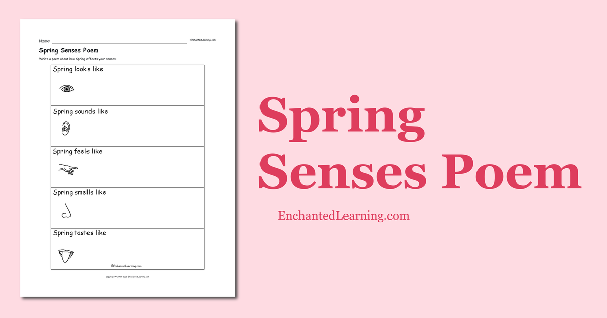 Spring Senses Poem - Enchanted Learning