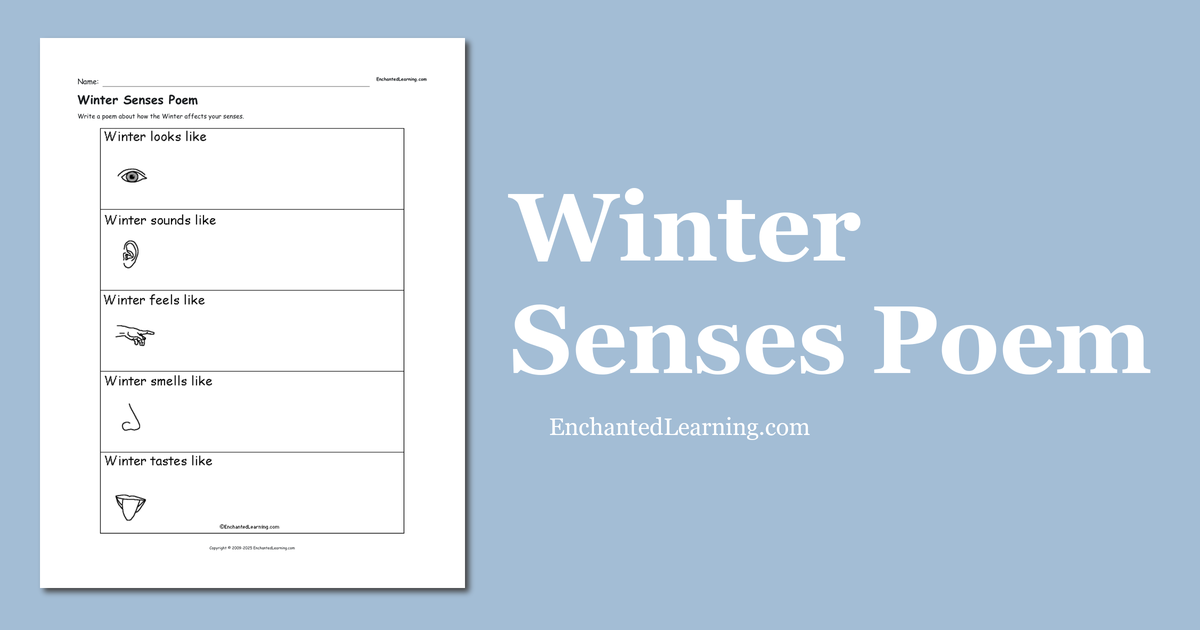 Winter Senses Poem - Enchanted Learning