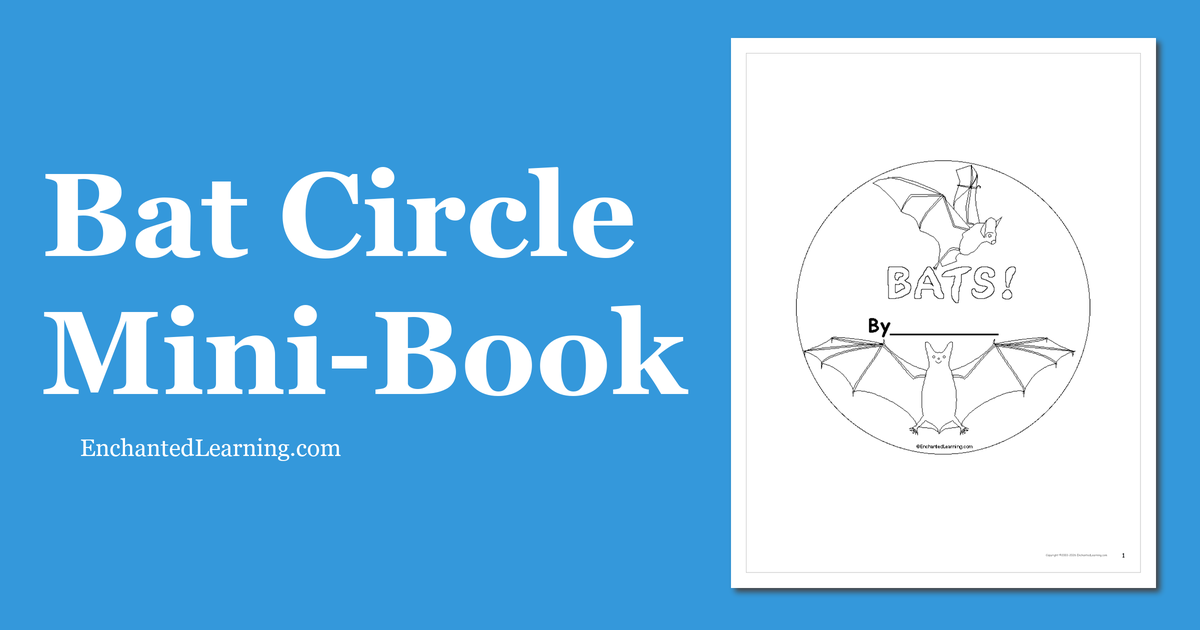 Bat Circle Mini-Book - Enchanted Learning