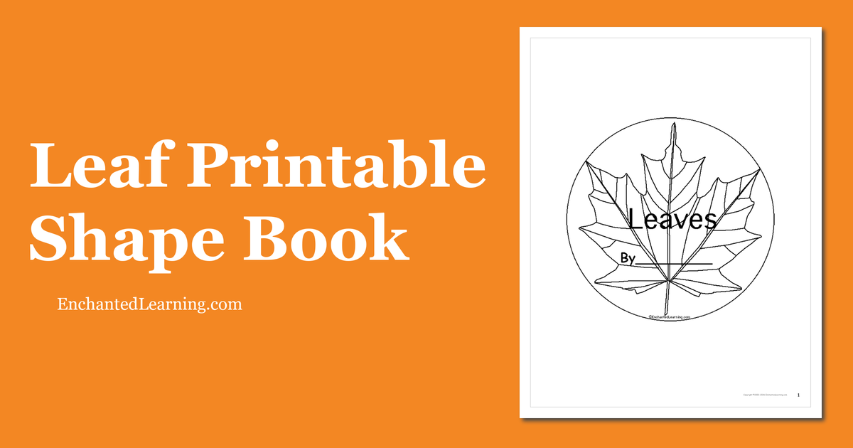 Leaf Printable Shape Book - Enchanted Learning