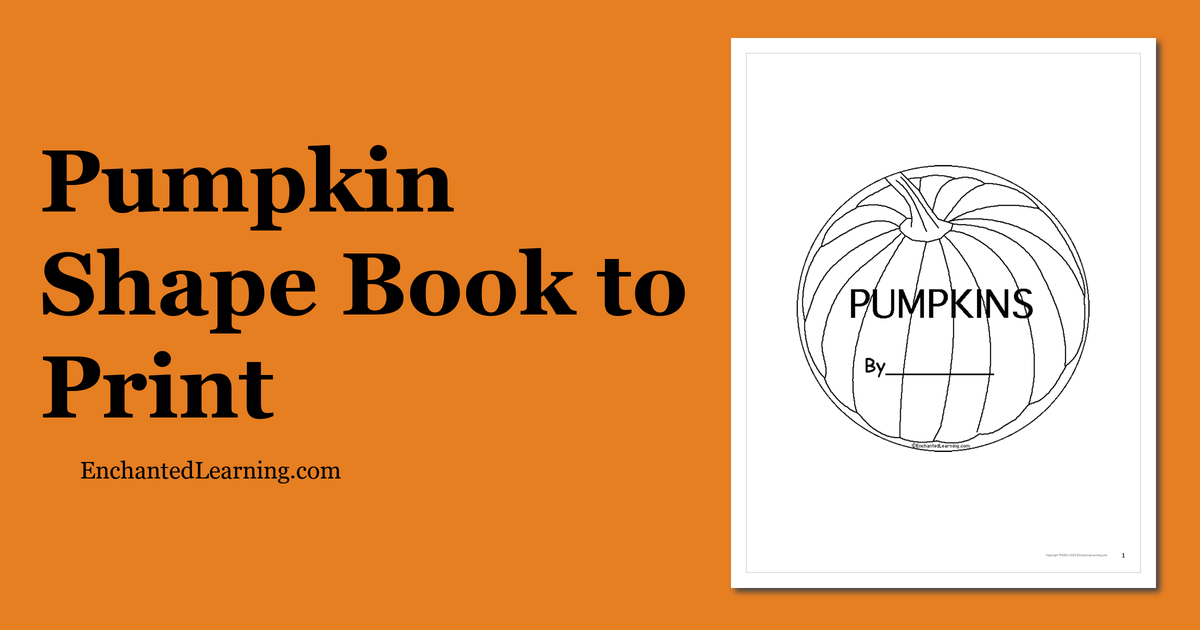 Pumpkin Shape Book to Print - Enchanted Learning