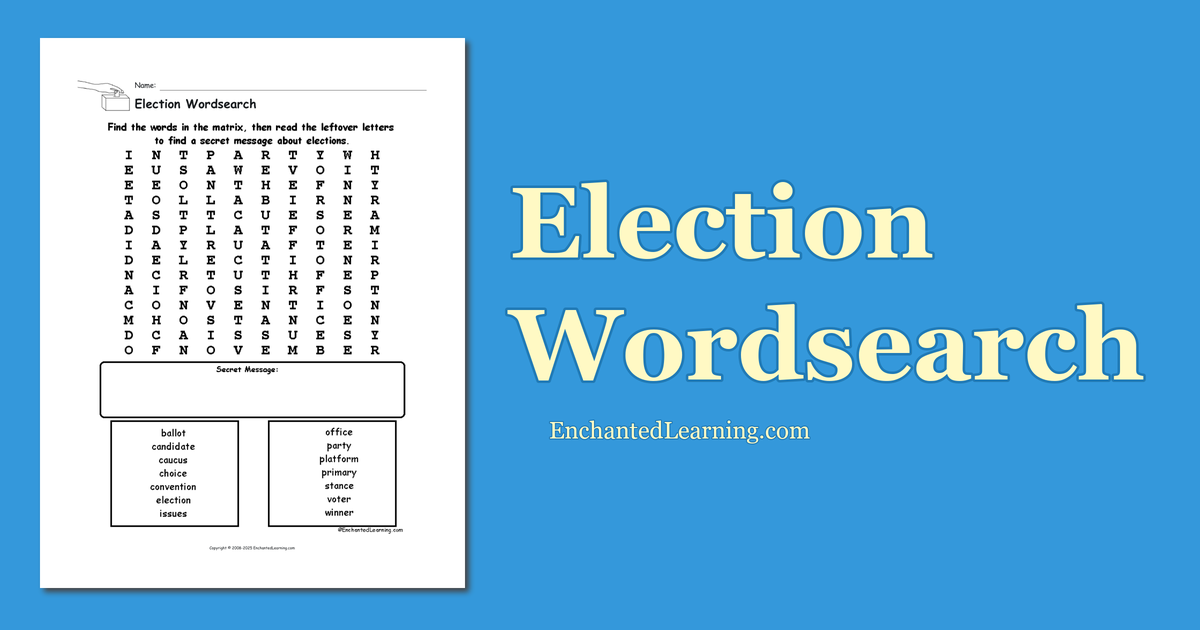 Election Wordsearch Enchanted Learning election-wordsearch-enchanted-learning