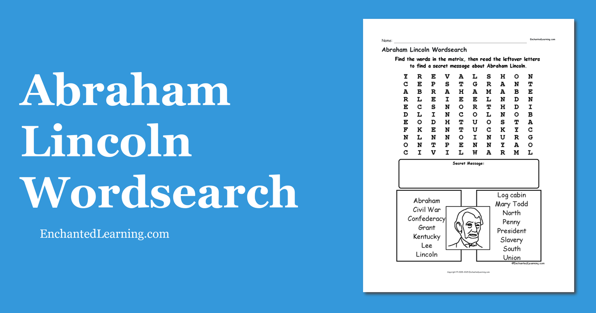 Abraham Lincoln Word Search